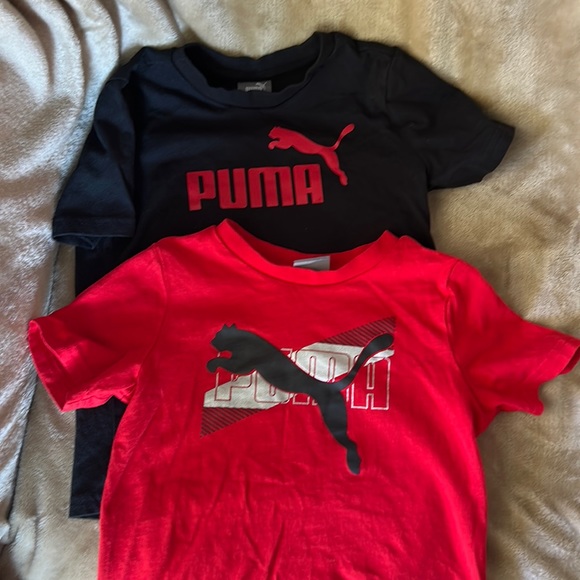 Puma | Shirts & Tops | Puma Boys 2pc Bundle Redblack Graphic Tshirt ...